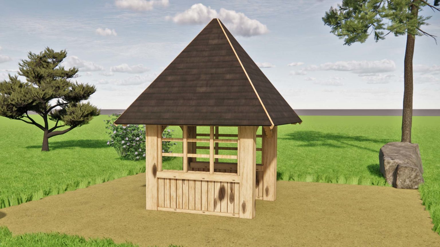 Garden House Play Hut - Natural Impressions